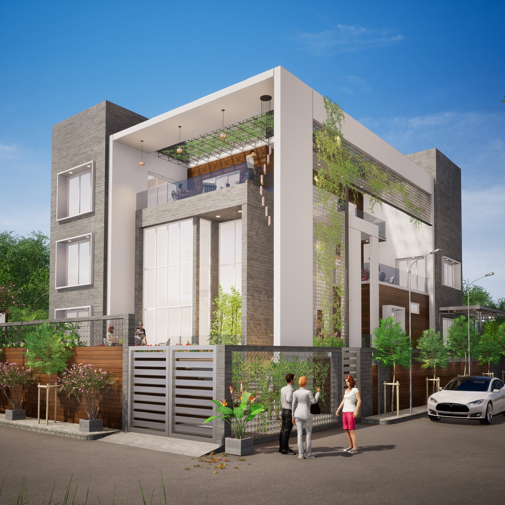 Elevated House In Ahmedabad - Prashant Parmar Architect