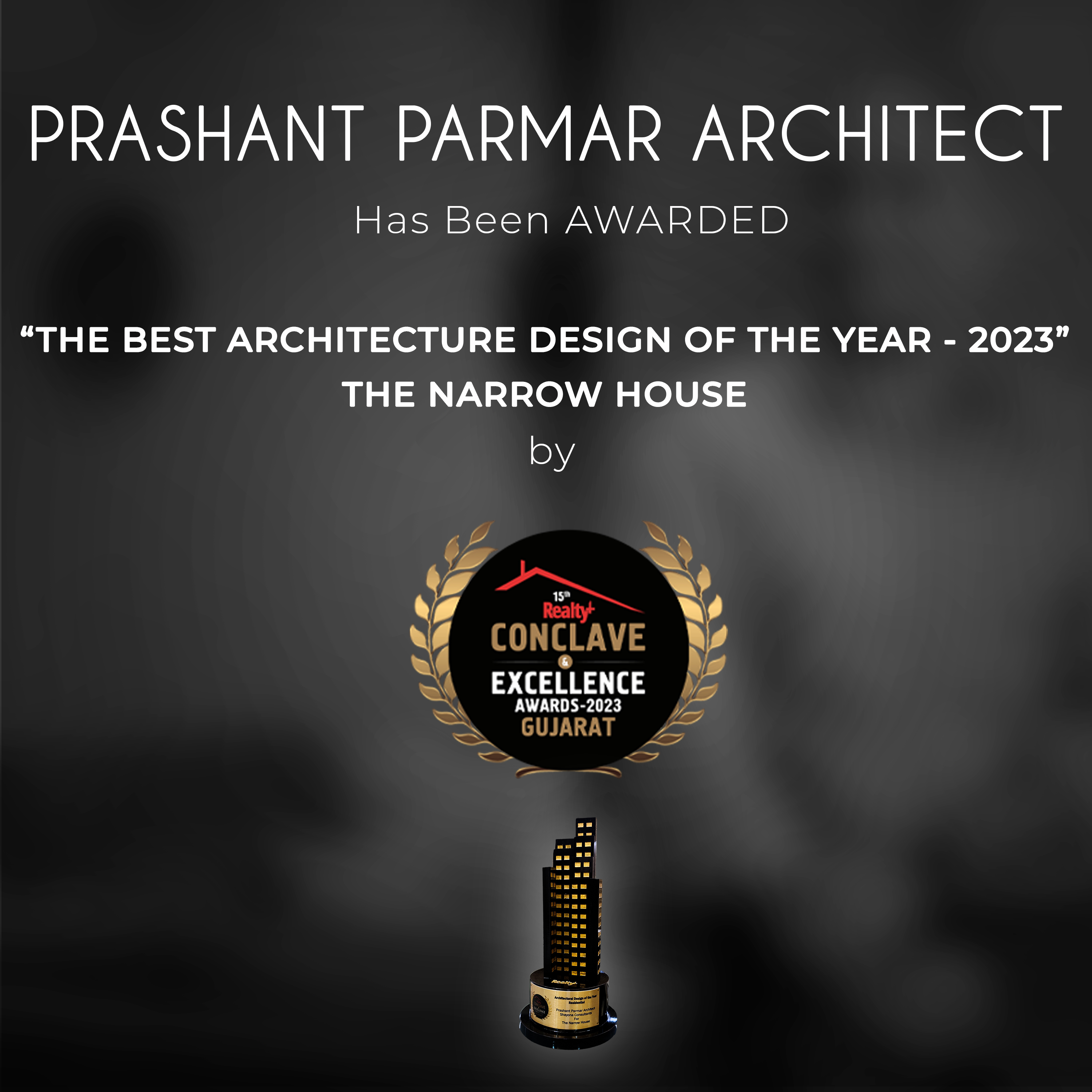 Realty Plus Excellence Awards 2023 - Prashant Parmar Architect