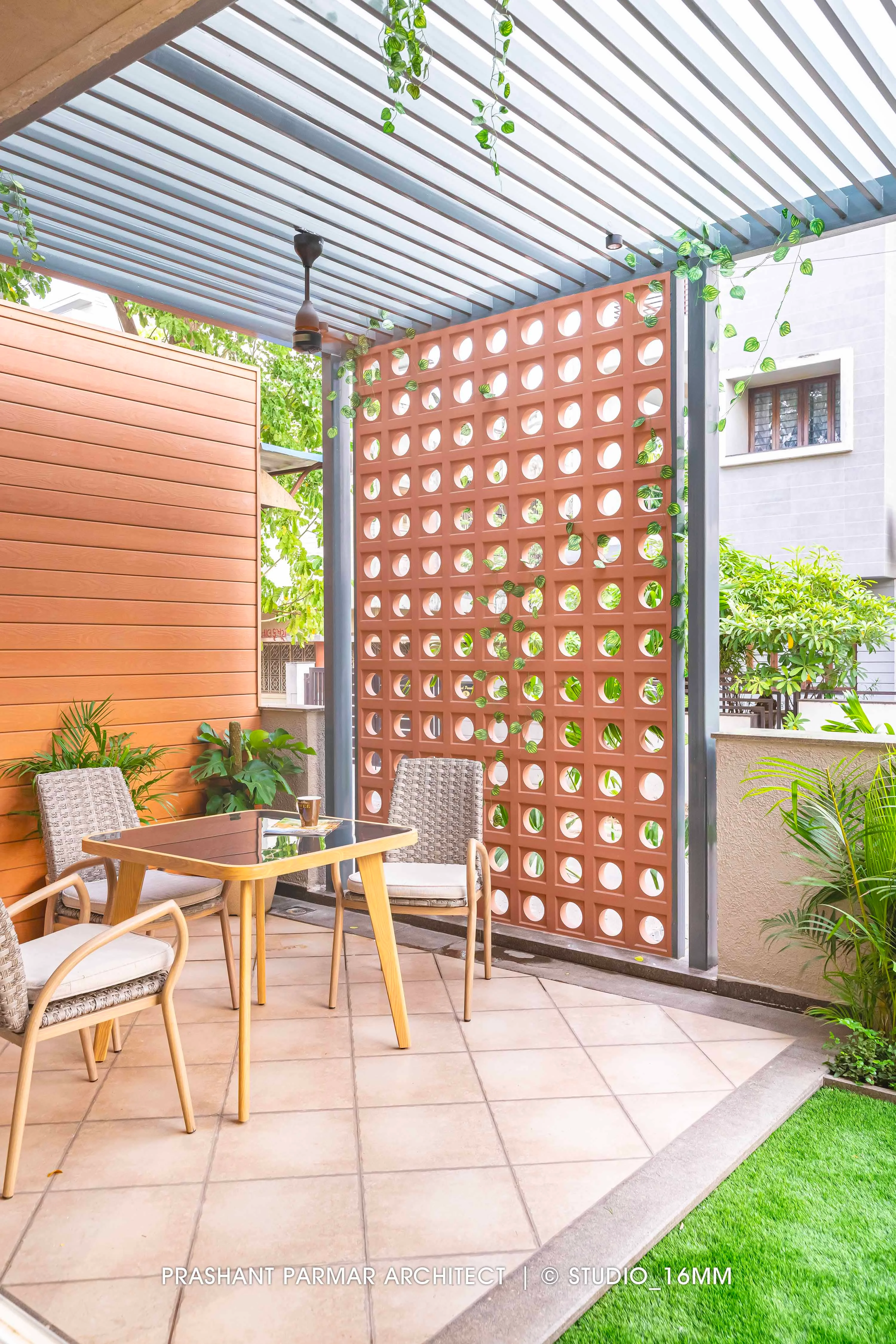 Terracotta Screen House | Innovative Design by Prashant Parmar Architect